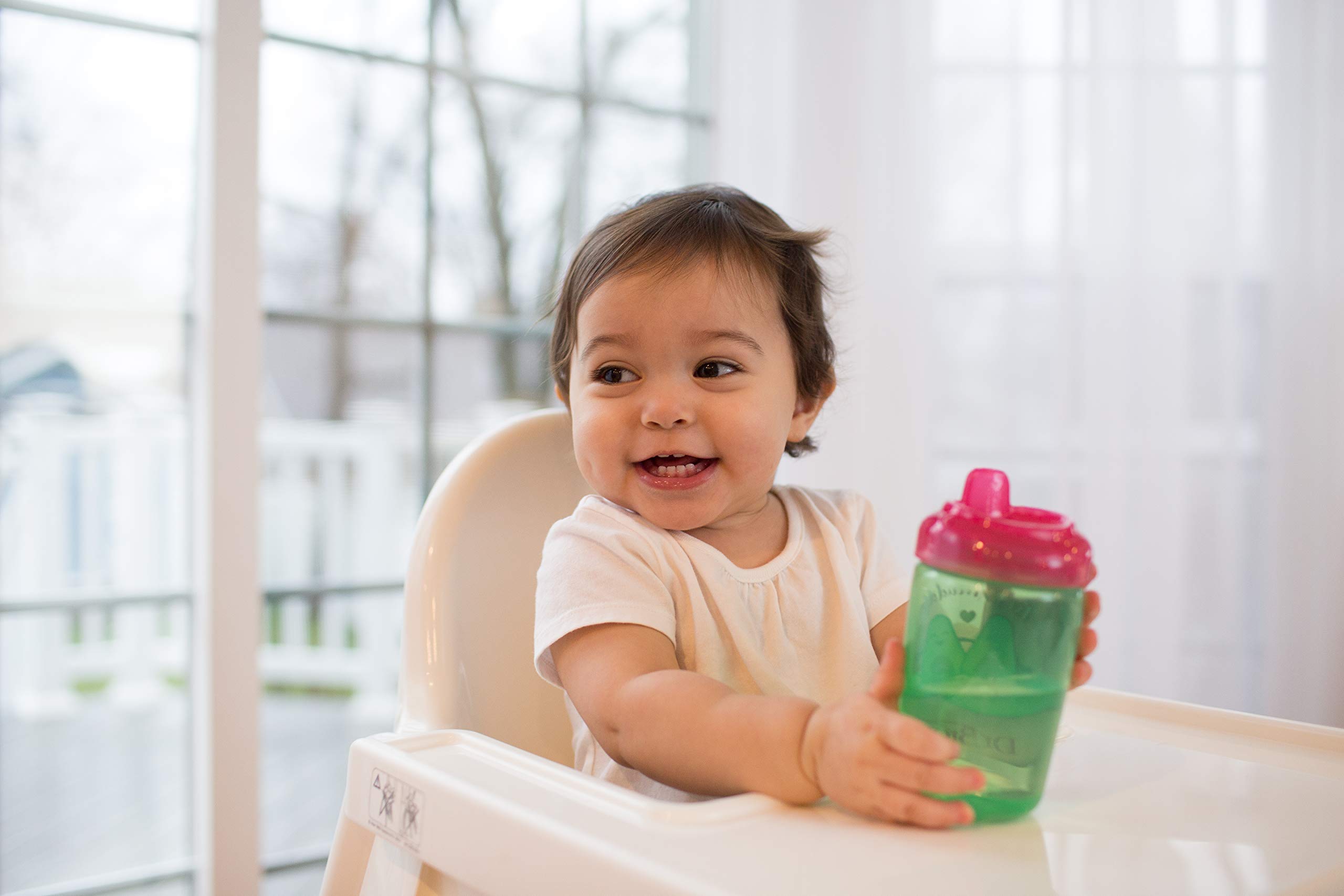 Dr. Brown’s Plastic Milestones Hard Spout Sippy Cup - Pink - 12oz - 2pk - 12m+