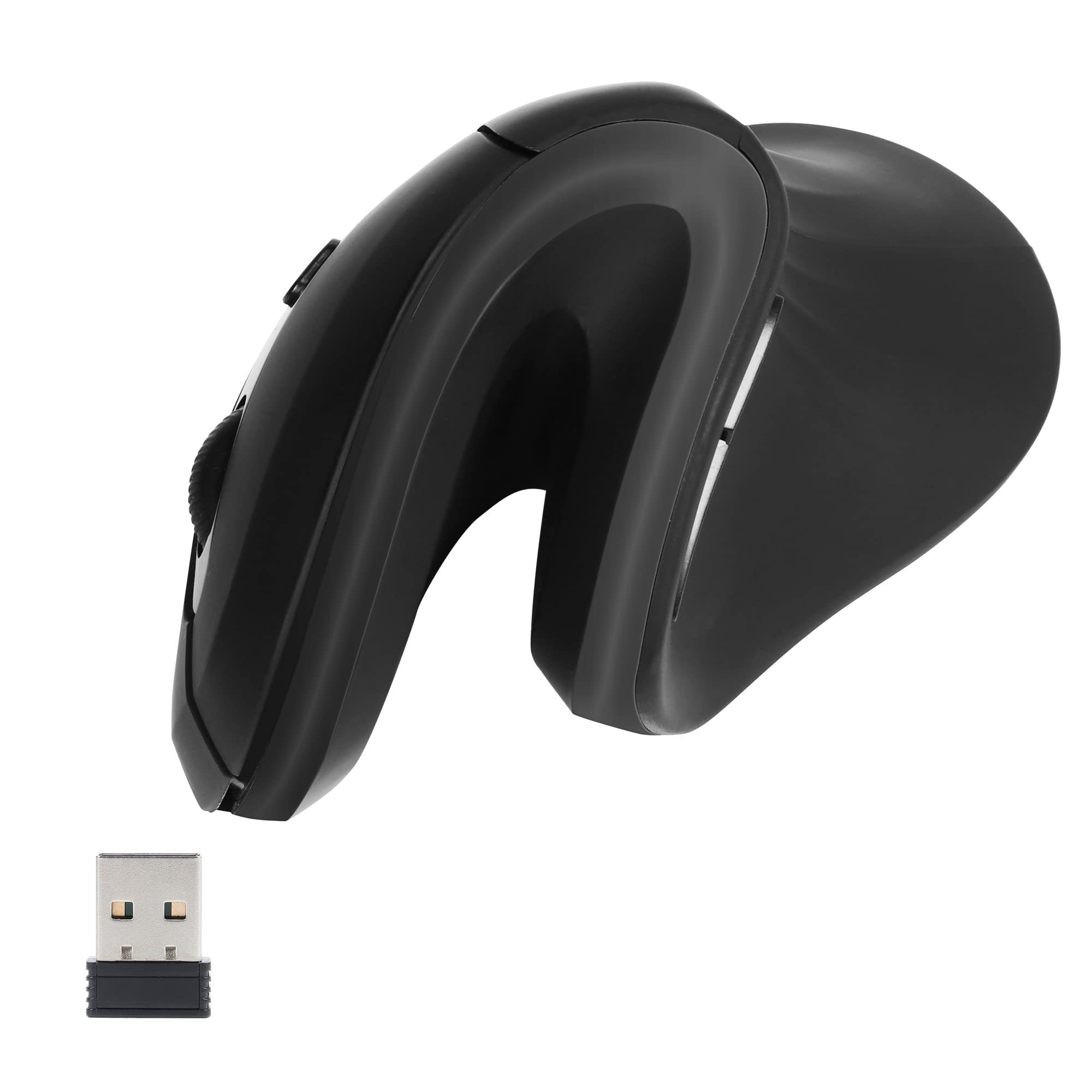 Ergonomic Mouse, Wired Vertical Mouse, Optical Mice, 5 Buttons Computer Mouse, Laptop Mouse 800/1200/1600 DPI, for Laptop, PC, Computer Black