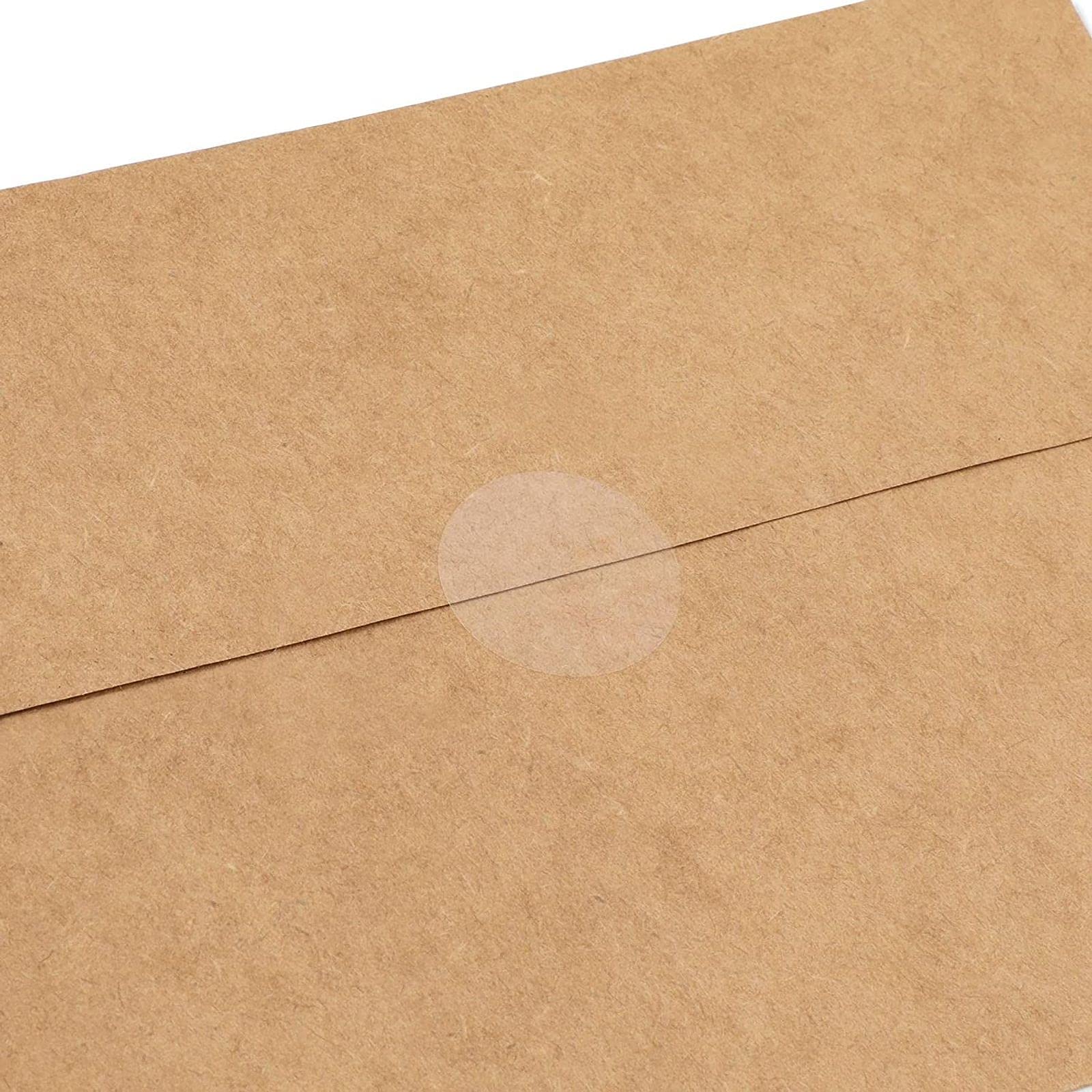 Envelope Seals, Clear Mailing Labels, Round Stickers Roll (1 Inch, 2000 Pieces)