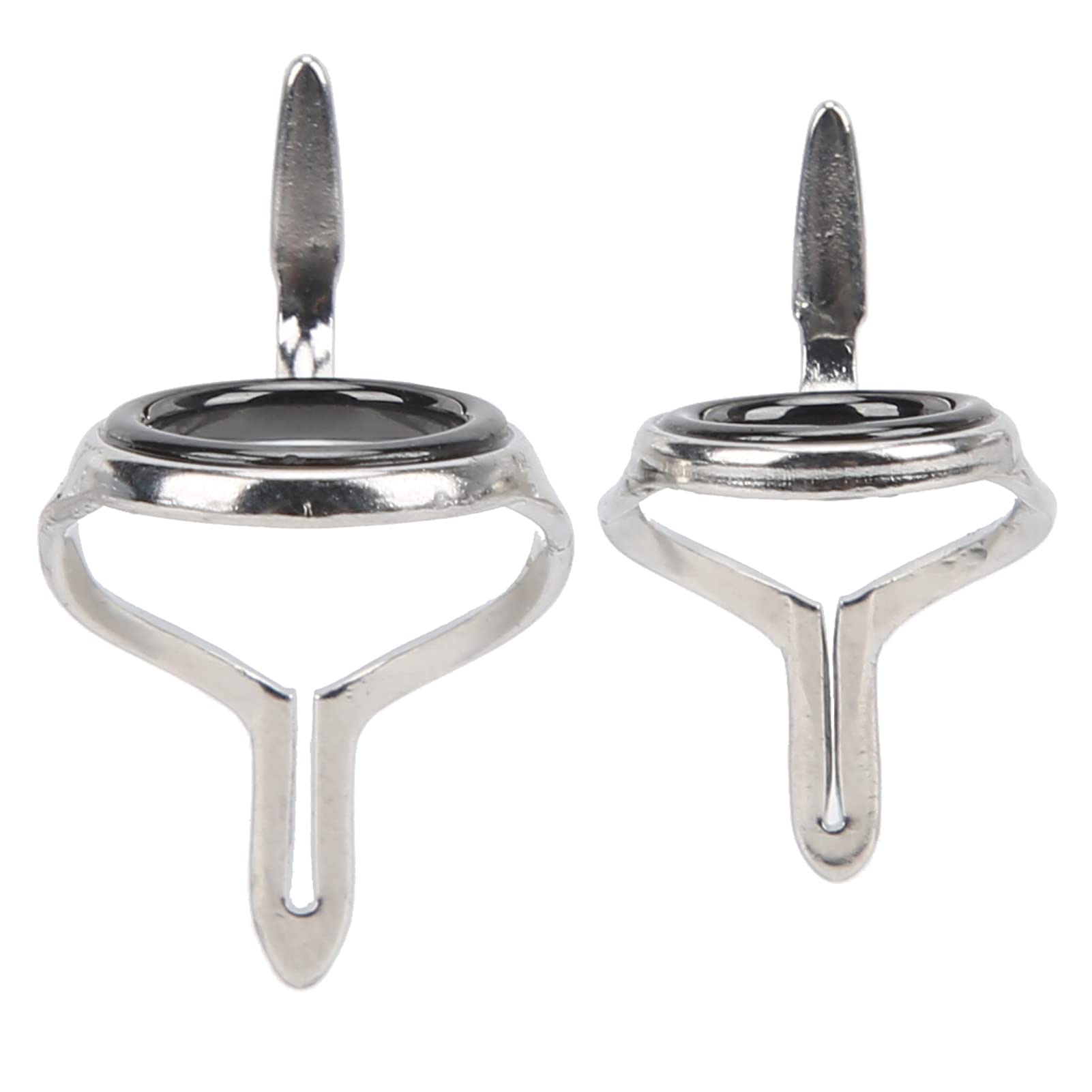 Fishing Stainless Steel Guide, Stainless Steel Strong Double Buckle Different Size Guide Ferrules Rod Angling Repair Tool for Fishing Accessories