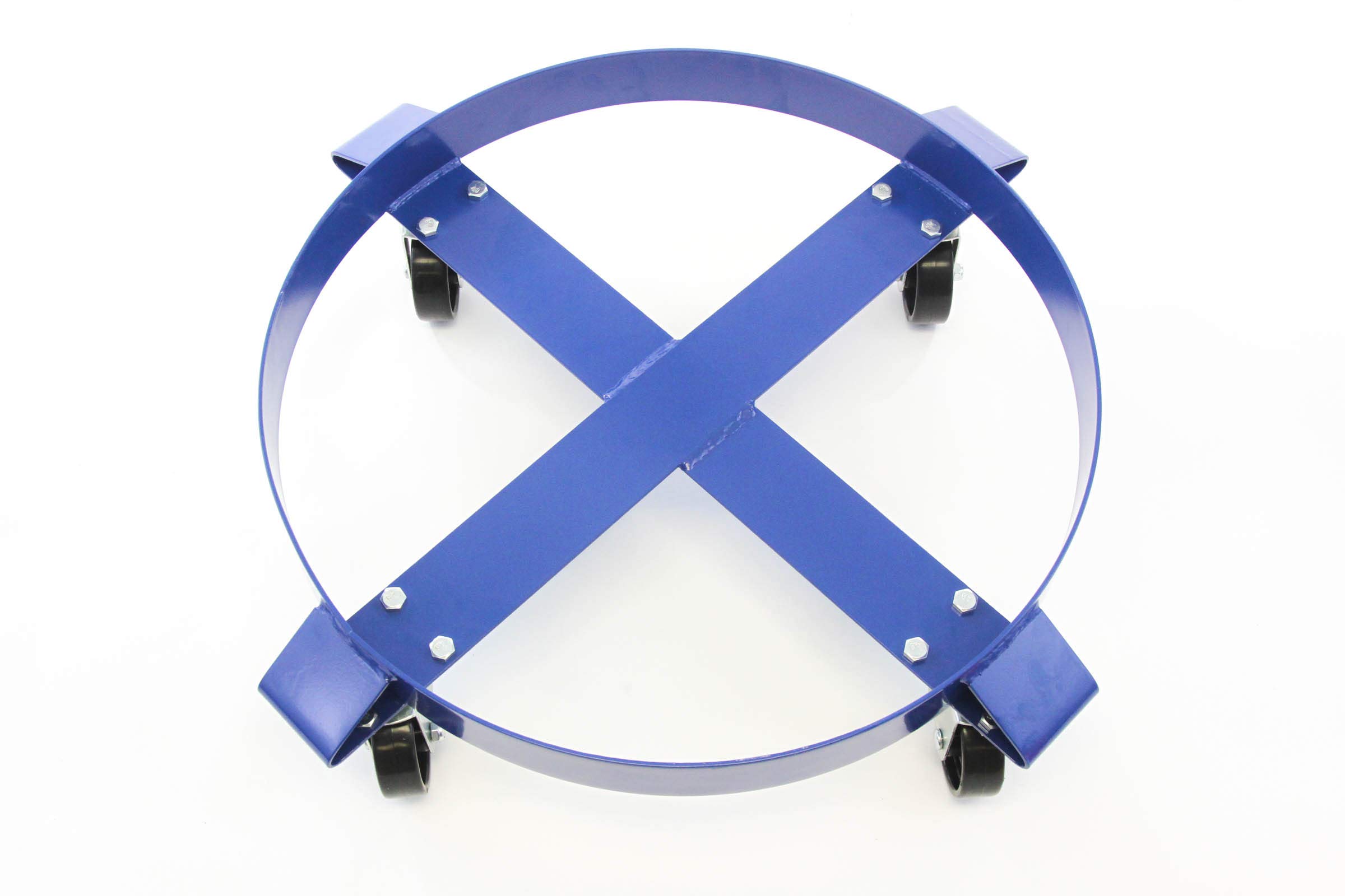 Heavy Duty - Swivel Caster Wheel - Drum Dolly 1000 Pound Capacity - 30 Gallon Steel Frame Non Tipping