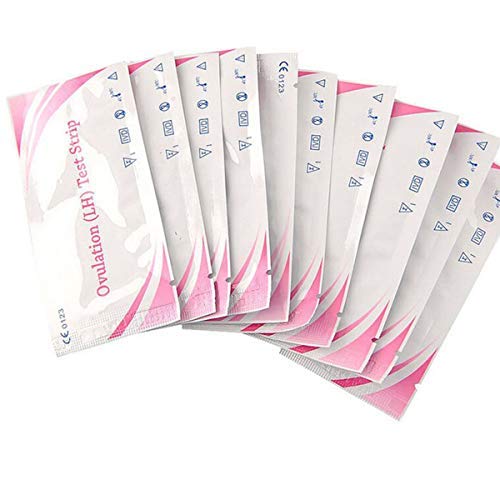 EOPER Ovulation Test Strips, 50 Pieces Private LH Ovulation Test Strips Sticks Fertility Tests Predictor High Sensitivity Result for Women Home Testing