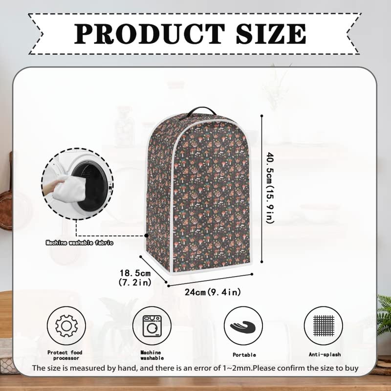 Jndtueit Van Gogh Bread Toaster Oven Cloth Cover, Mushroom Moon Blender Cover Toaster Protection, Blue Starry Night Appliance Accessories