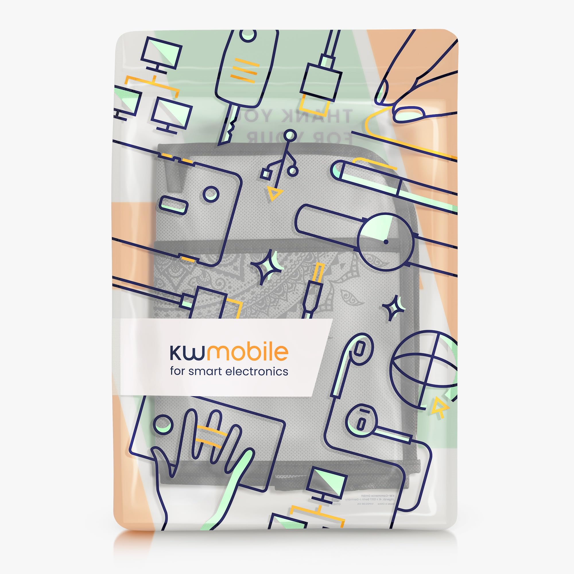 kwmobile Cover Compatible with 2 Slice Toaster - Cover for Toaster - Indian Sun Grey
