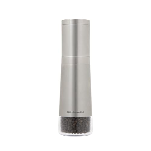 KitchenAid Stainless Steel Filled Pepper Grinder, 8 Inch