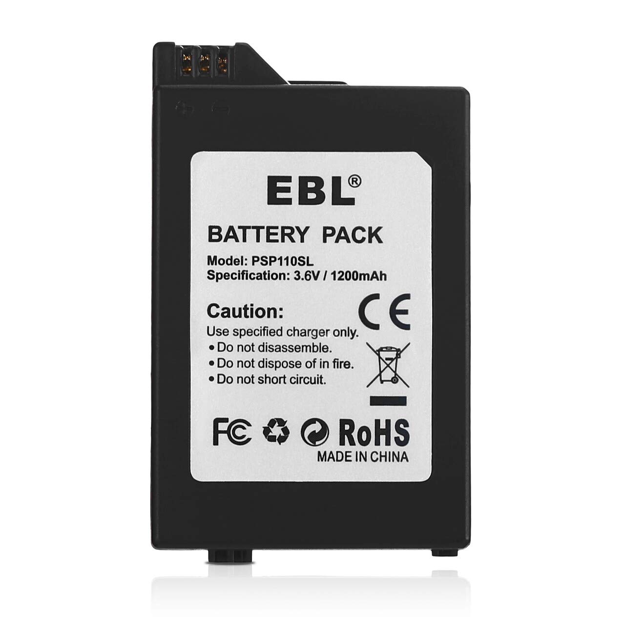 EBL 3.6V Lithium Ion Rechargeable Battery Pack 1200mAh(Real Capacity) Replacement Battery Compatible with Sony PSP 2000/3000 PSP-S110 Console