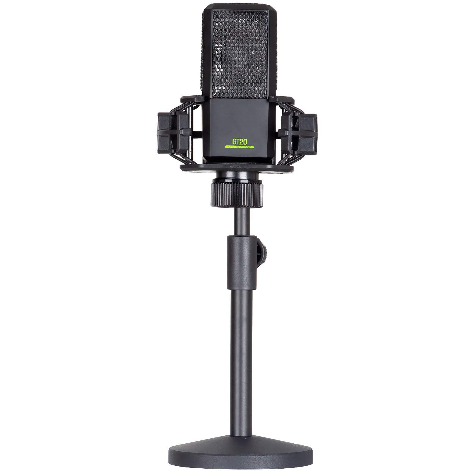 Dr.Raderm Condenser Recording Microphone with Stand, Professional Microphone for Studio Podcast Gaming YouTube Live Streaming 3.5mm Plug and Play Mic Compatible PC Computer Laptop Mac Windows
