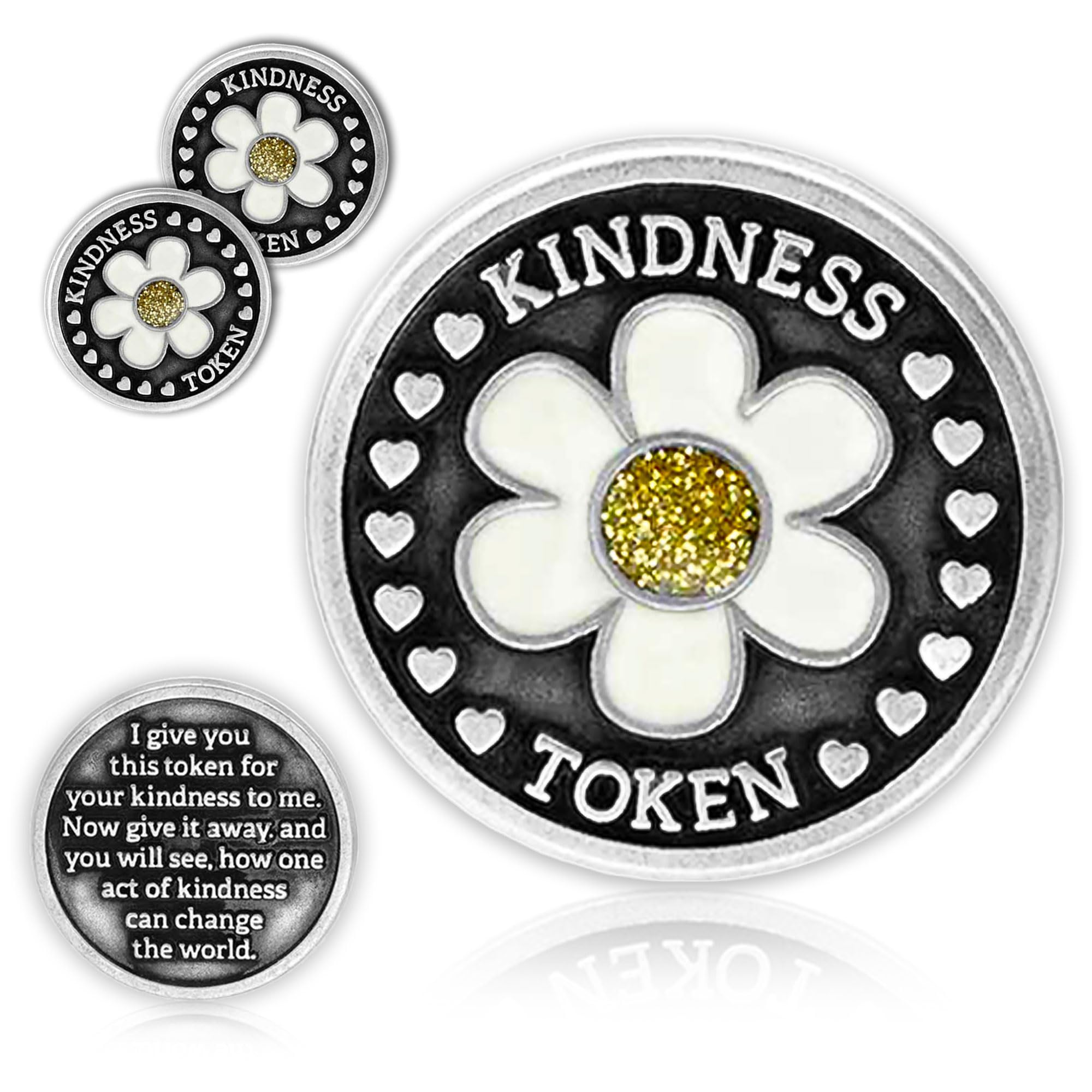 Gloria Duchin Daisy Kindness Appreciation Token Coins Set of 3