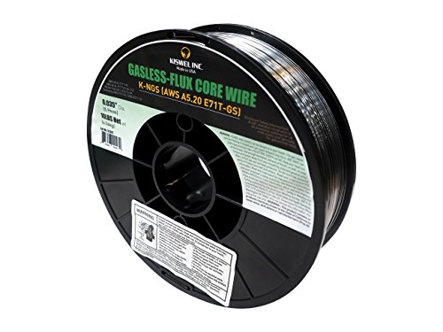 Kiswel USA K-NGS E-71TGS 0.035in. Dia 10lb. Gasless-Flux Core Wire Welding wire Made in USA