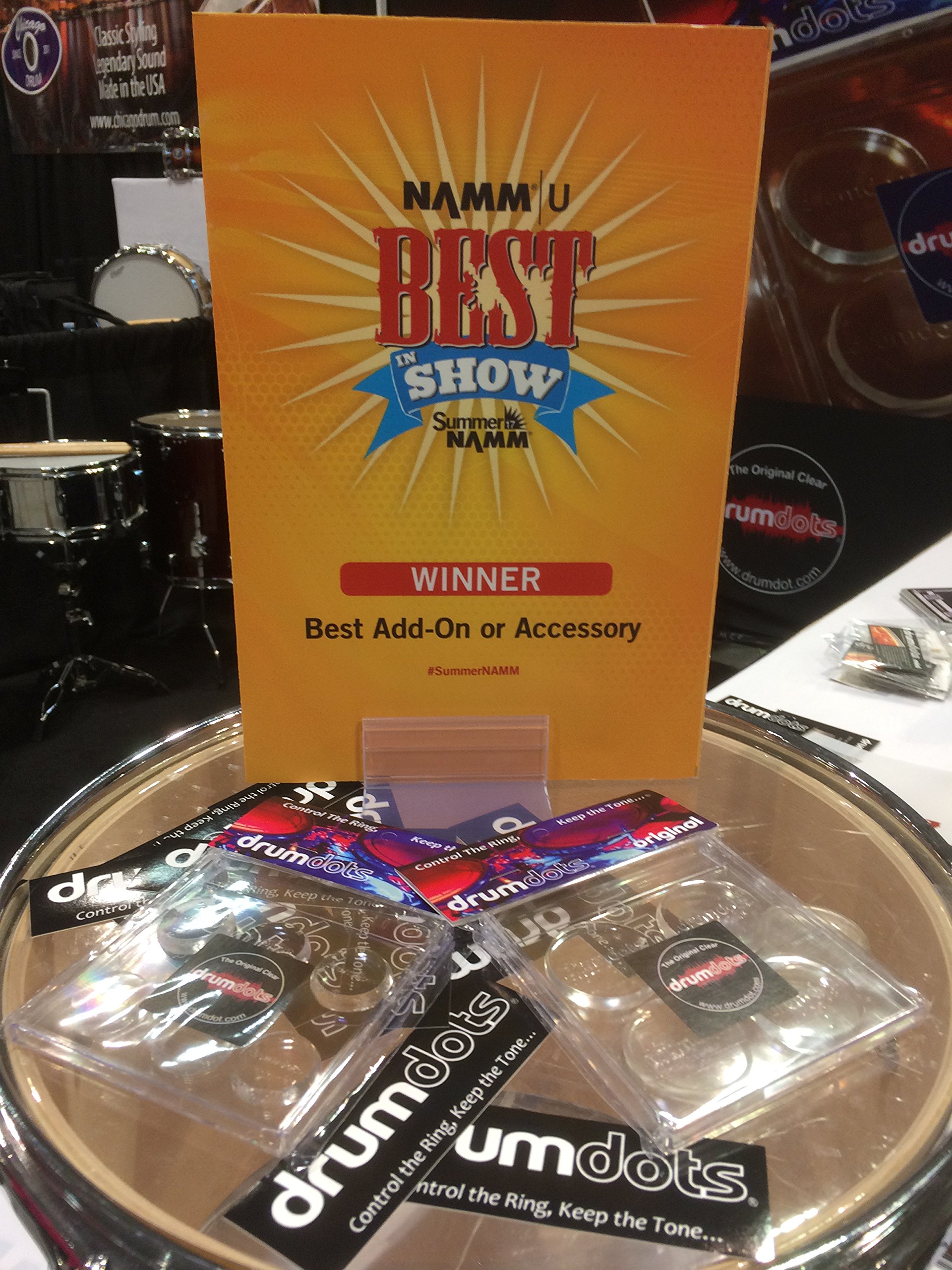 Drumdots - Drum Dampening Control that Reduces the Over-Ring Without Changing the Tone of your Drum - 2 Pack