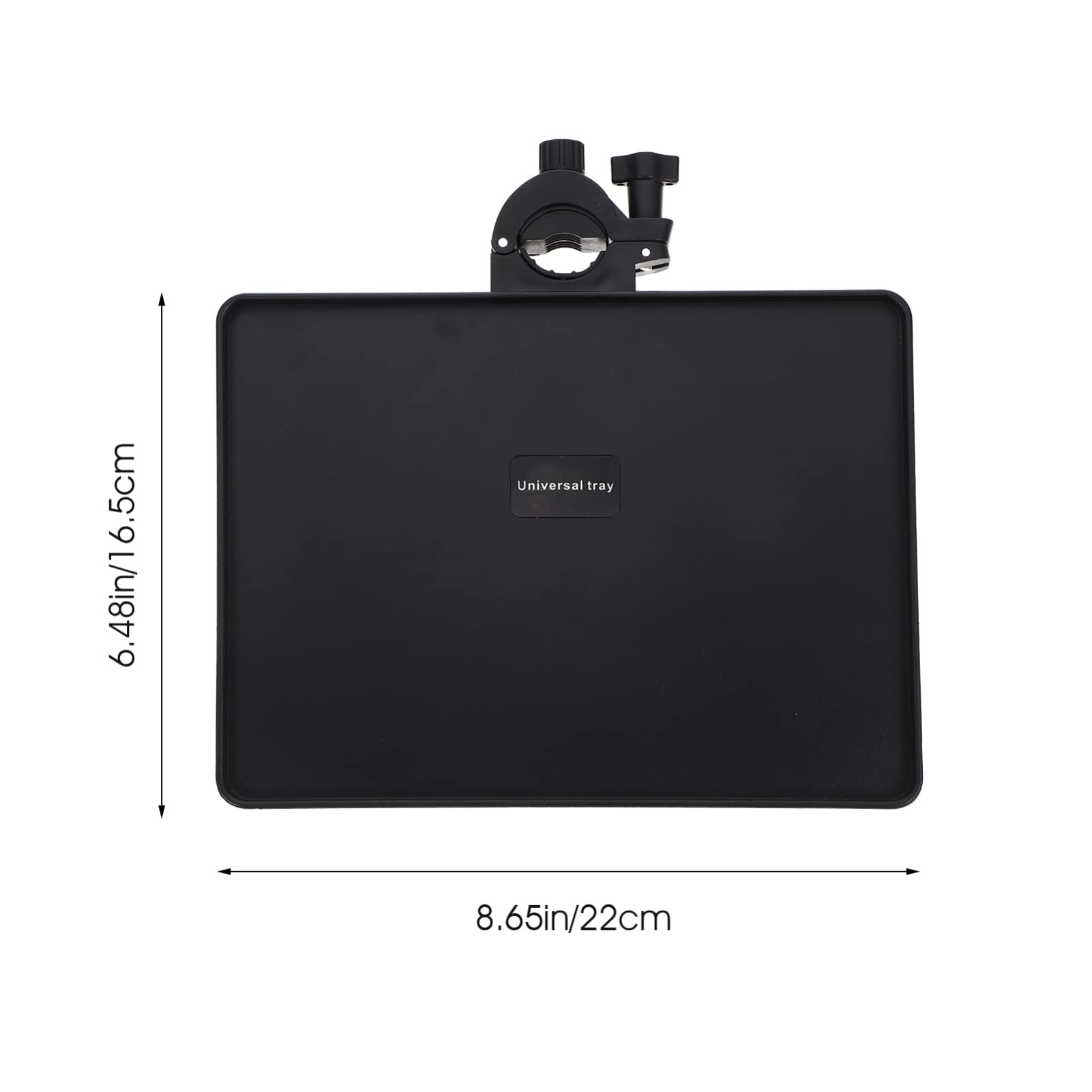 HEALLILY 1pc Mic Rack Stand Tray Adjustable Clamp-On Rack Tray Holder Universal Mic Microphone Stand Tray for Live Streaming Karaoke Concert