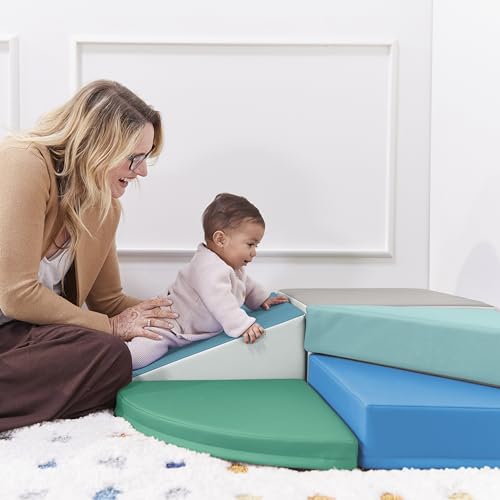ECR4Kids SoftZone Junior Tiny Twisting Climber, Beginner Playset, Contemporary, 5-Piece