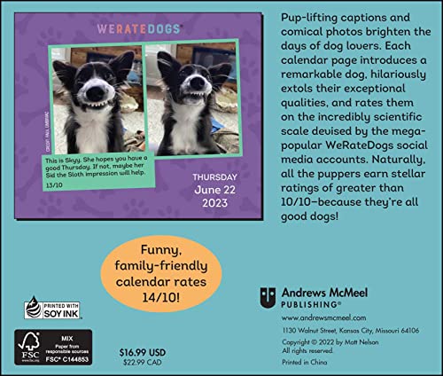 WeRateDogs 2023 Day-to-Day Calendar