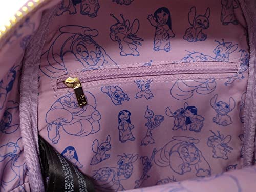 Loungefly Disney Lilo and Stitch Allover Print Womens Double Strap Shoulder Bag Purse
