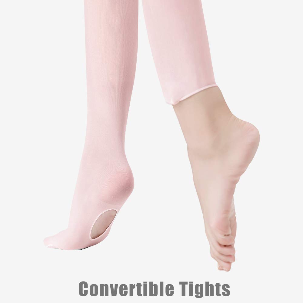 Stelle Girls Tights Ballet Dance Tights Women Ultra Soft Pro Convertible Transition Tights (BP, 3XL)