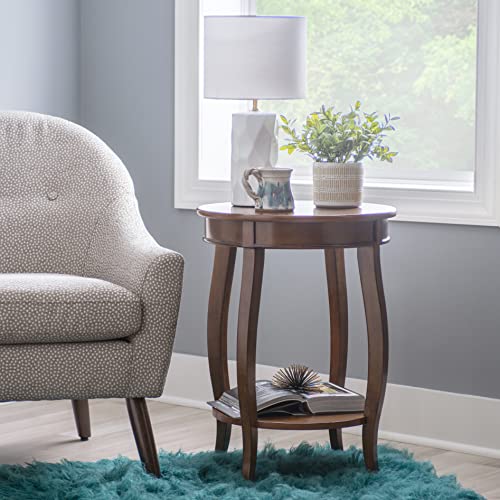 Powell Furniture Powell Hazelnut Round Shelf Table,, 18"L x 18"W x 24"H