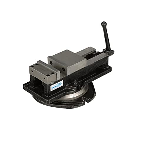 HHIP 3900-2102 Pro-Series Heavy Duty Milling Vise with Swivel Base, 4" Jaw Width, 4" Jaw Opening (Pack of 1)