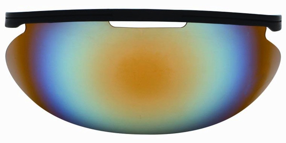 Diamond Iridium Baseball Face Mask Sun Visor, Multi Color