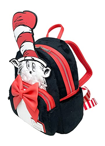 Loungefly Dr Seuss Cat in the Hat Cosplay Womens Double Strap Shoulder Bag Purse