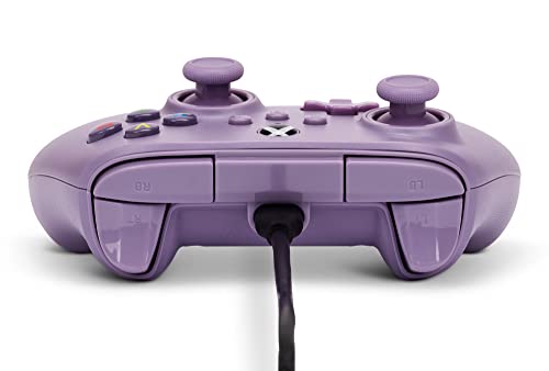 PowerA Nano Enhanced Wired Controller for Xbox Series X|S - Lilac, portable, compact, gamepad, video game, gaming controller, works with Xbox One and Windows 10/11