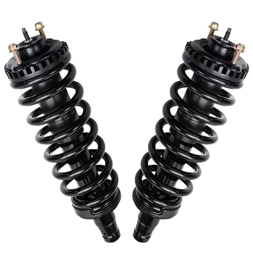 Detroit Axle - 18pc Front End Suspension Kit for 2003 Chevy Trailblazer EXT GMC Envoy, Upper Lower Control Arms Ball Joints Ready Struts Wheel Bearing and Hubs Sway Bars Tie Rods Boots Replacement
