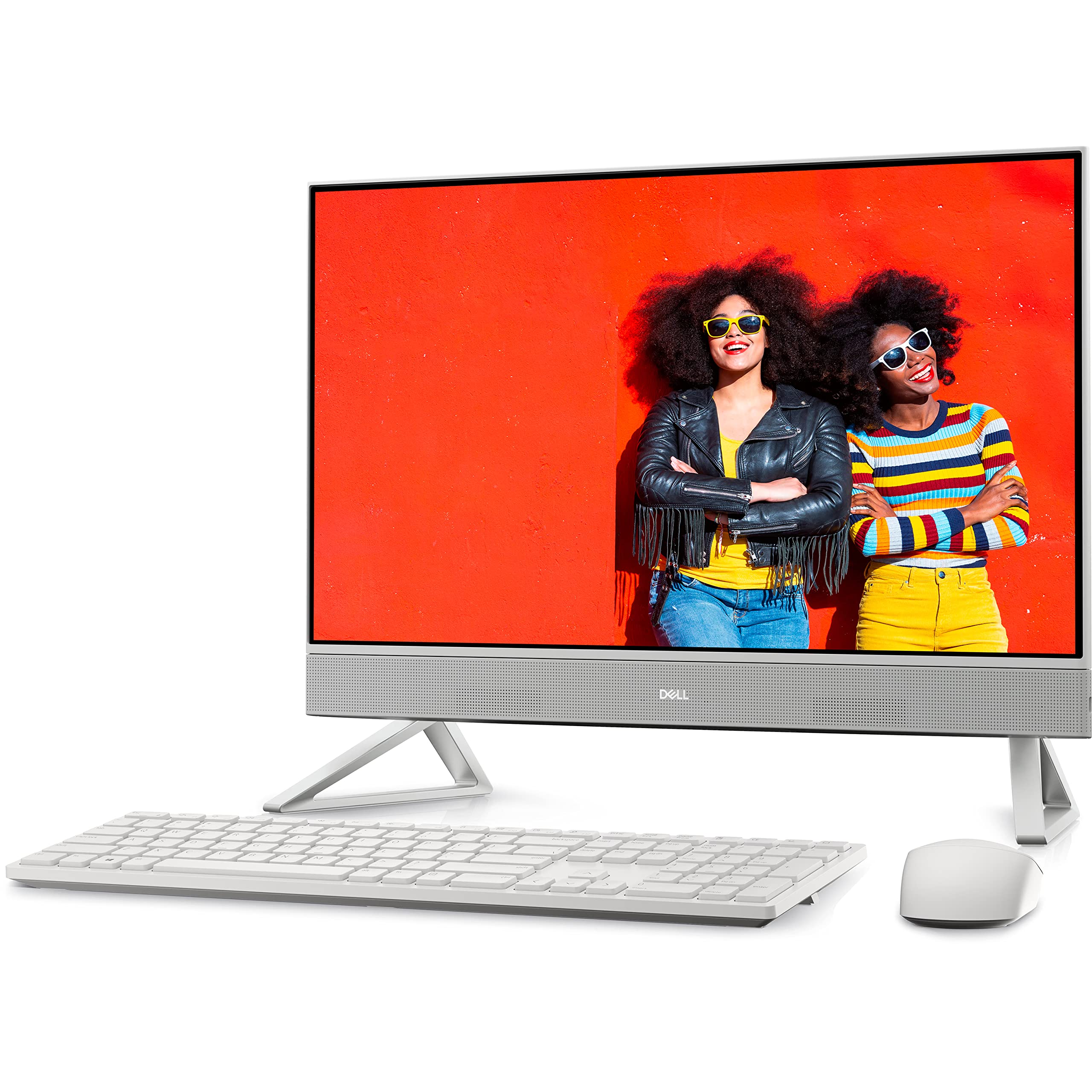 Dell Inspiron 24 5410 23.8" Touchscreen FHD Business All-in-One Desktop Computer, 12th Gen Intel 10-Core i5-1235U, 64GB DDR4 RAM, 2TB PCIe SSD + 2TB SSD, WiFi 6, Bluetooth 5.2, White, Windows 11 Pro