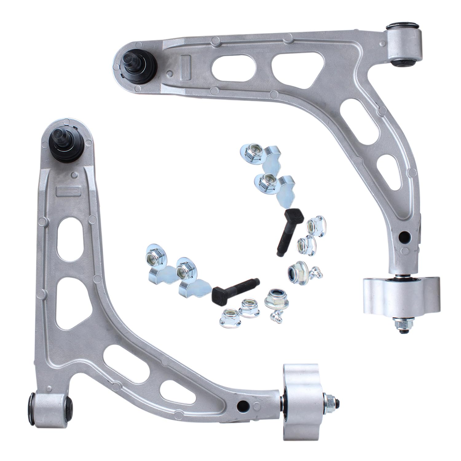 Detroit Axle - 2 Rear Upper Control Arms for 2002-2005 Ford Explorer Aviator Mercury Mountaineer 2003 2004 [4-Door], Pair Driver & Passenger Side Upper Control Arms w/Ball Joints Assembly Replacement