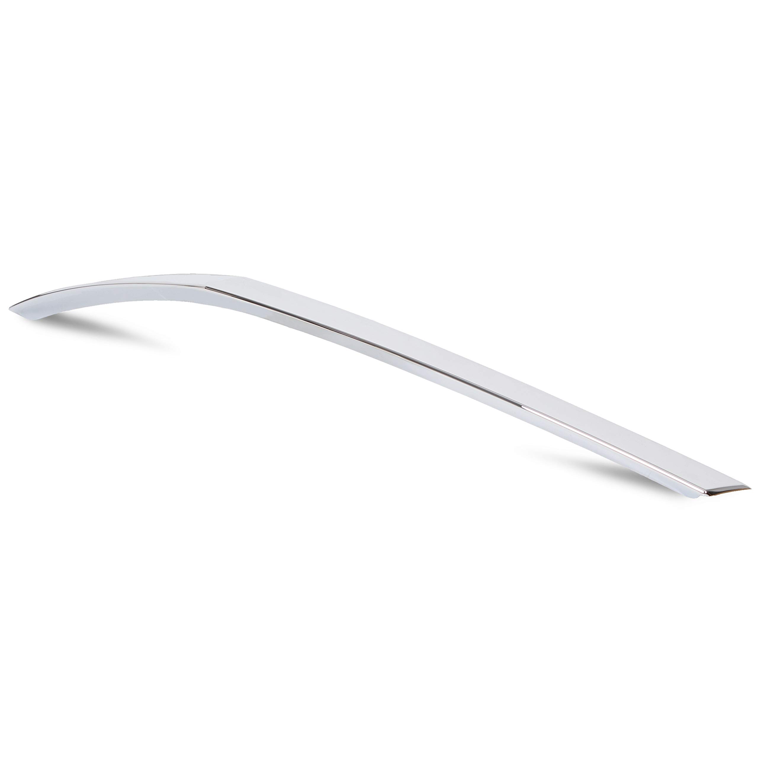 ECOTRIC Hood Molding Trim Moulding Chrome Fits 2010-2016 Cadillac SRX (submodel: Base, Luxury, Performance, Premium) - Replace # 22774203 GM1235120
