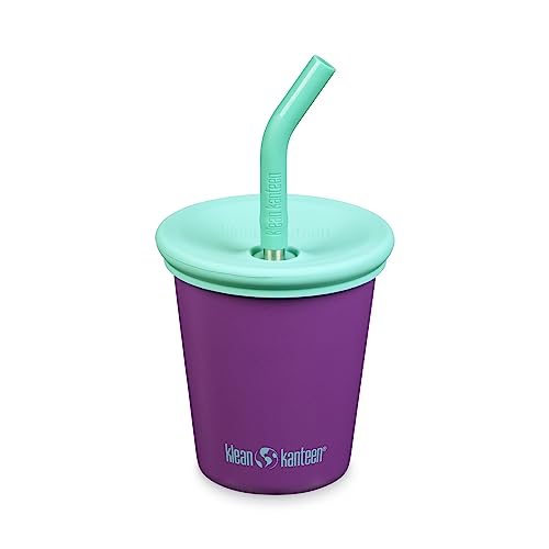 KLEAN KANTEEN Sparkling Grape Kid Cup with Straw Lid, 1 EA