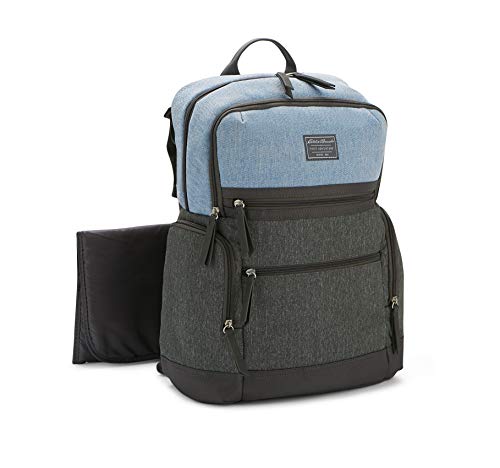 Eddie Bauer Meridian Diaper Backpack, Grey/Blue