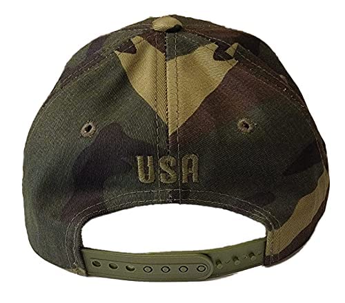 Flag cap, USA Flag Hat Adjustable, Military Caps Army, Baseball Cap for Men and Women (Green), One Size