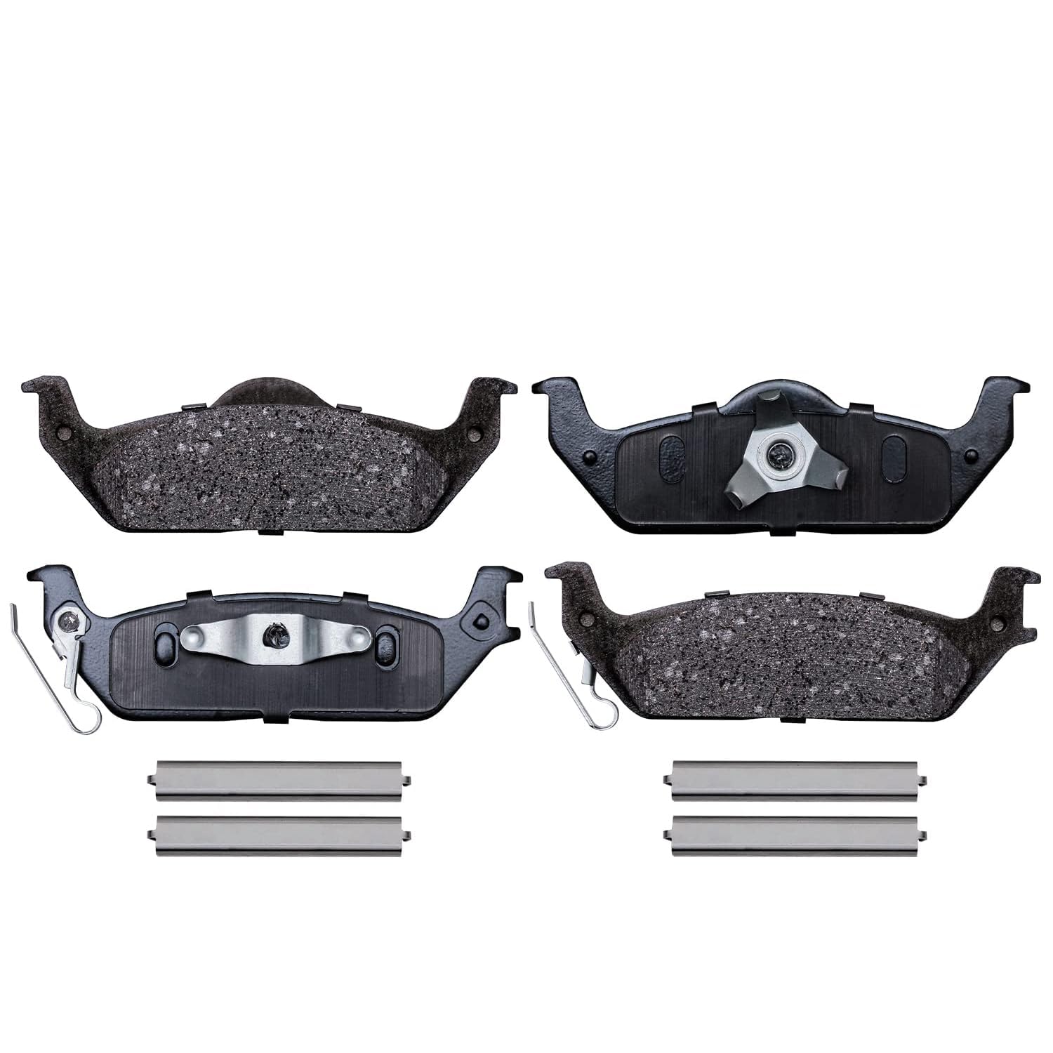 Detroit Axle - Rear Brake Kit for 04-11 Ford F-150, 06-08 Lincoln Mark LT Replacement 2004 2005 2006 2007 2008 2009 2010 2011 Drilled & Slotted Disc Brake Rotors Ceramic Brakes Pads