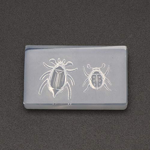 HELYZQ Cute Ladybug Beetle Pendant Insect Resin Silicone Mold Jewelry Making Tools