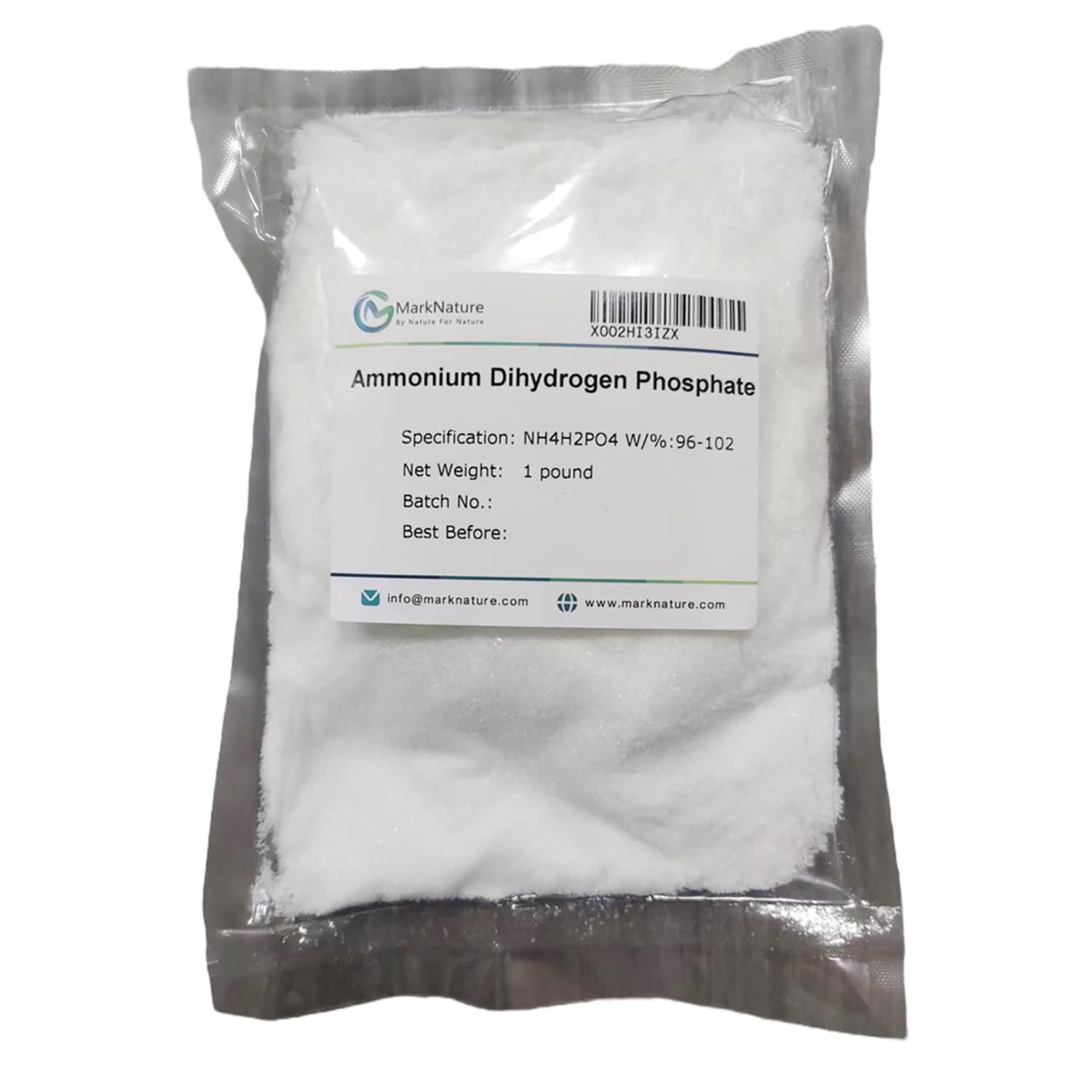 MarkNature Ammonium Dihydrogen Phosphate, Monoammonium Phosphate, Food Grade (1 Pound)