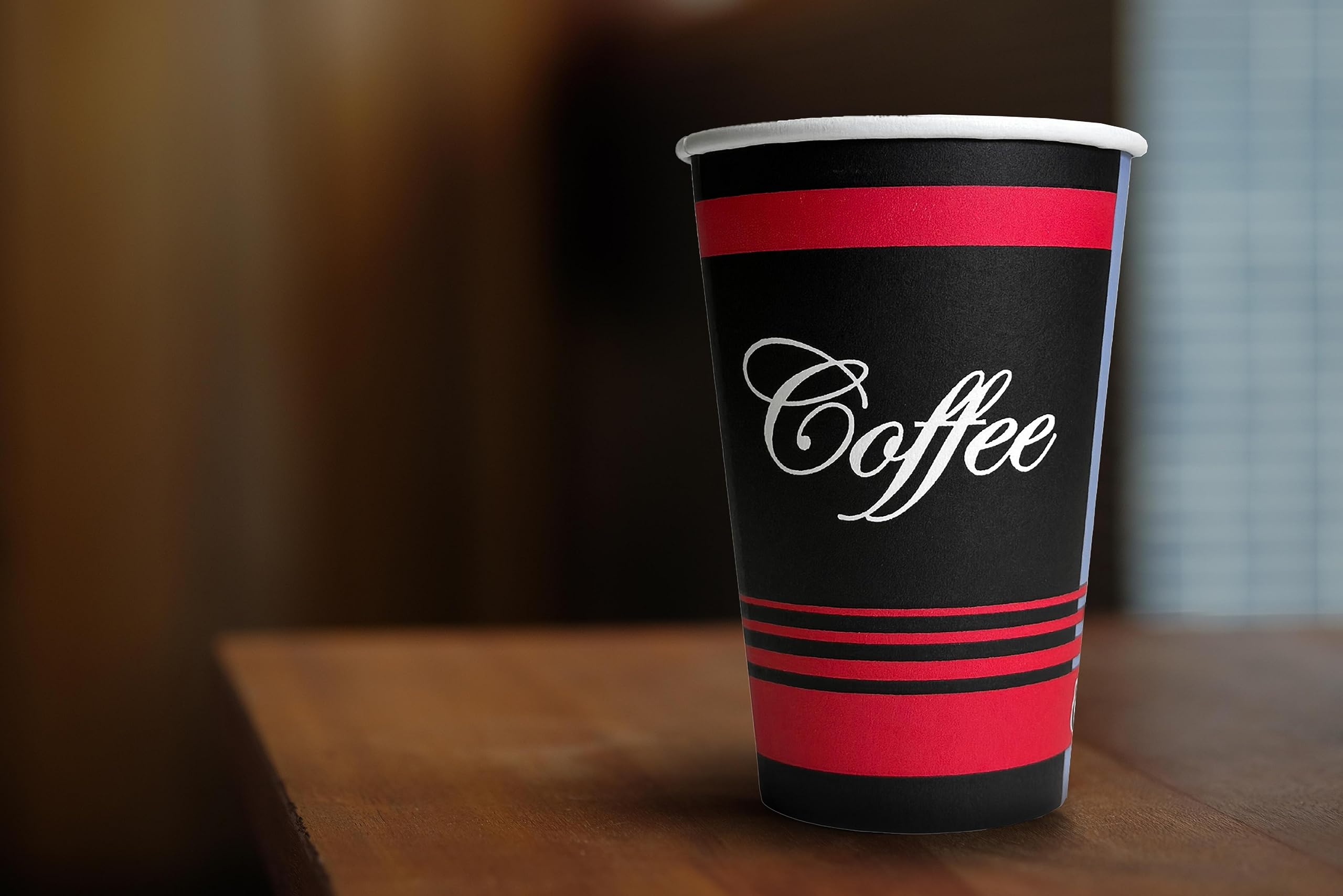 EcoQuality 10oz Classic Durable Disposable Paper Coffee Hot Cups For Hot/Cold Drink, Coffee, Tea, Cocoa, Travel, Office, Home, Cider, Hot Chocolate, To go (10 ounce - 50 Count Cups) (50)
