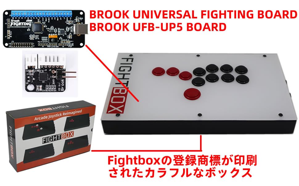 FightBox F1-UFB-UP5 All Buttons Leverless-Style Arcade Game Controller For PS5/PS4/PS3/PC/XBOX/NS/MORE Sanwa