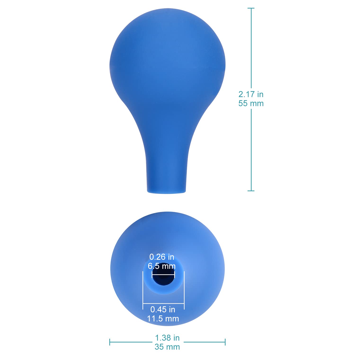 stonylab 5pcs Rubber Pipette Bulbs, Dropping Pipette Bulbs Dropper Bulb Rubber Caps Pipet Bulb for 1-20 ml Pipettor Laboratory Accessory
