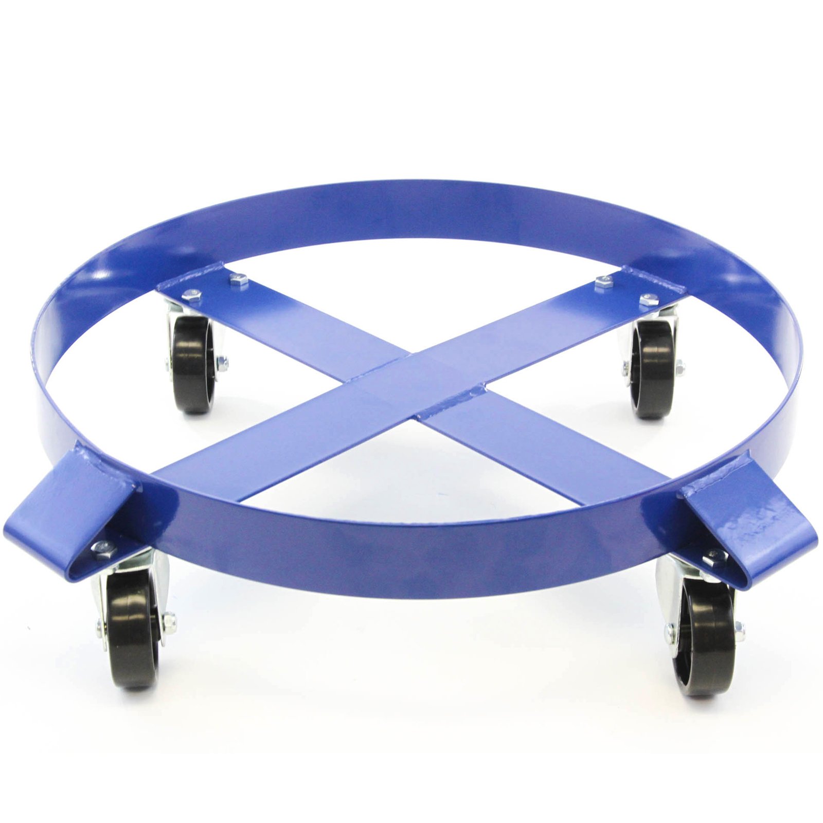 Heavy Duty - Swivel Caster Wheel - Drum Dolly 1000 Pound Capacity - 30 Gallon Steel Frame Non Tipping