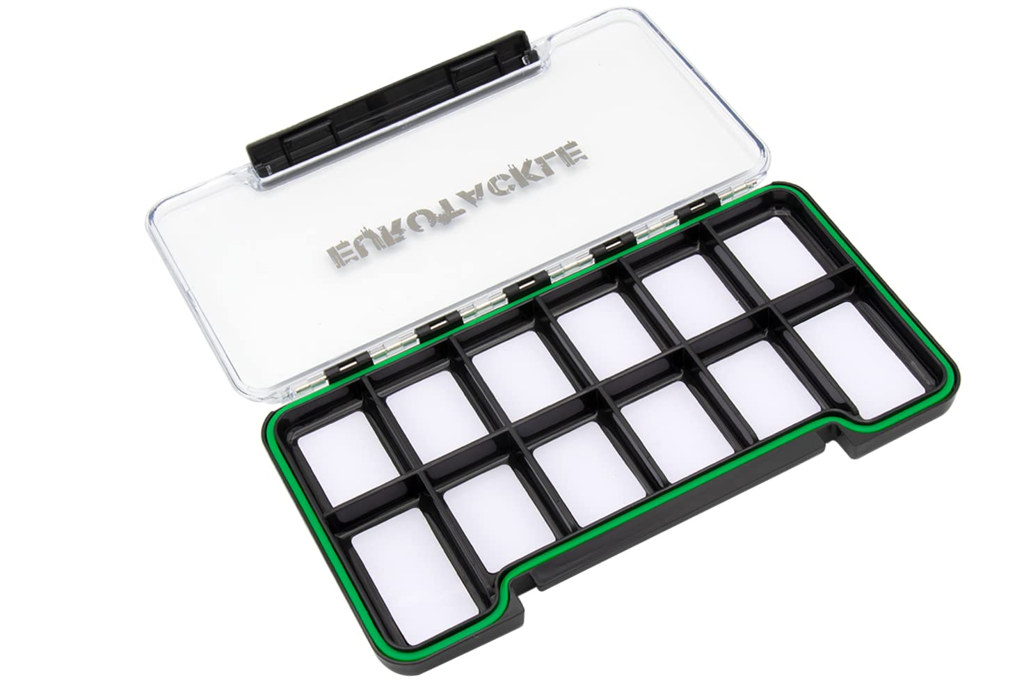 Euro-Locker Waterproof Flat Compact Tackle Box for Small Soft Lures and Micro Hard Baits