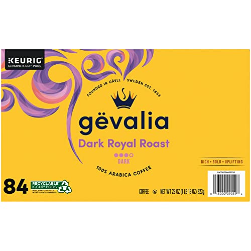 Gevalia Dark Royal Roast Dark Roast K-Cup Coffee Pods (84 Ct Box)