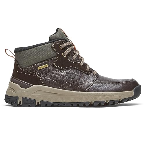 Dunham Men's Glastonbury Mid Boot Ankle, Brown Leather/Suede, 16 XX-Wide