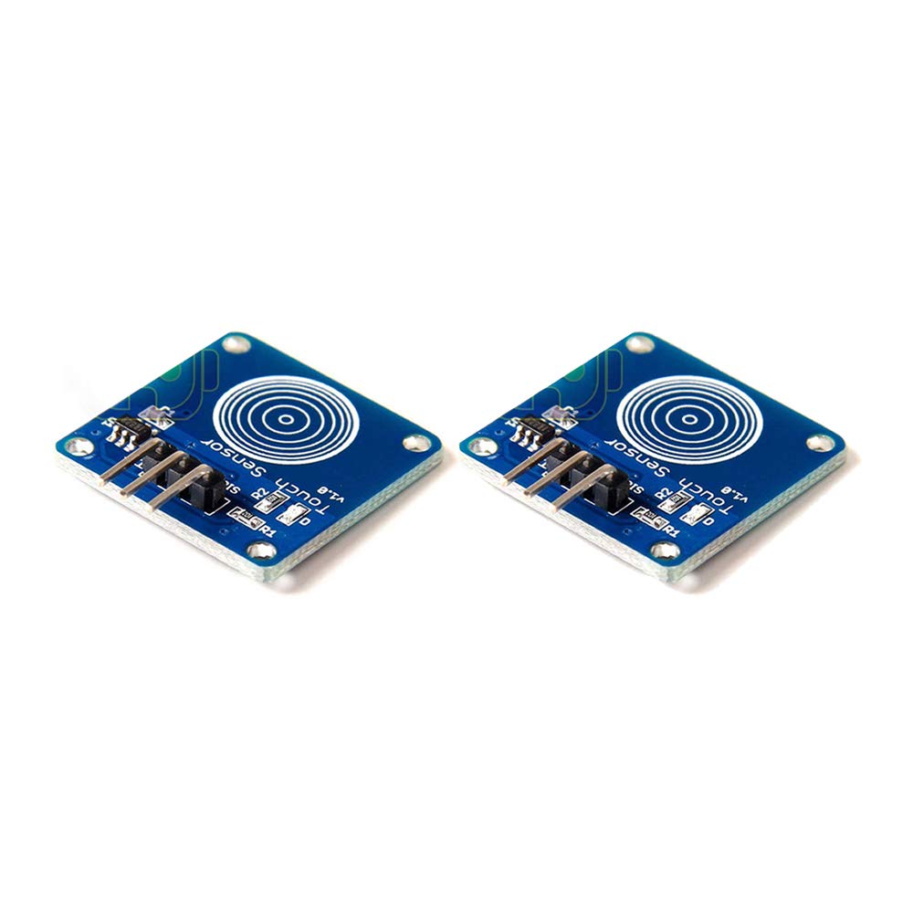 DEVMO 2PCS Digital Touch Sensor Capacitive Switch TTP223 Module Compatible with Ar-duino PIC DIY TTP223B US