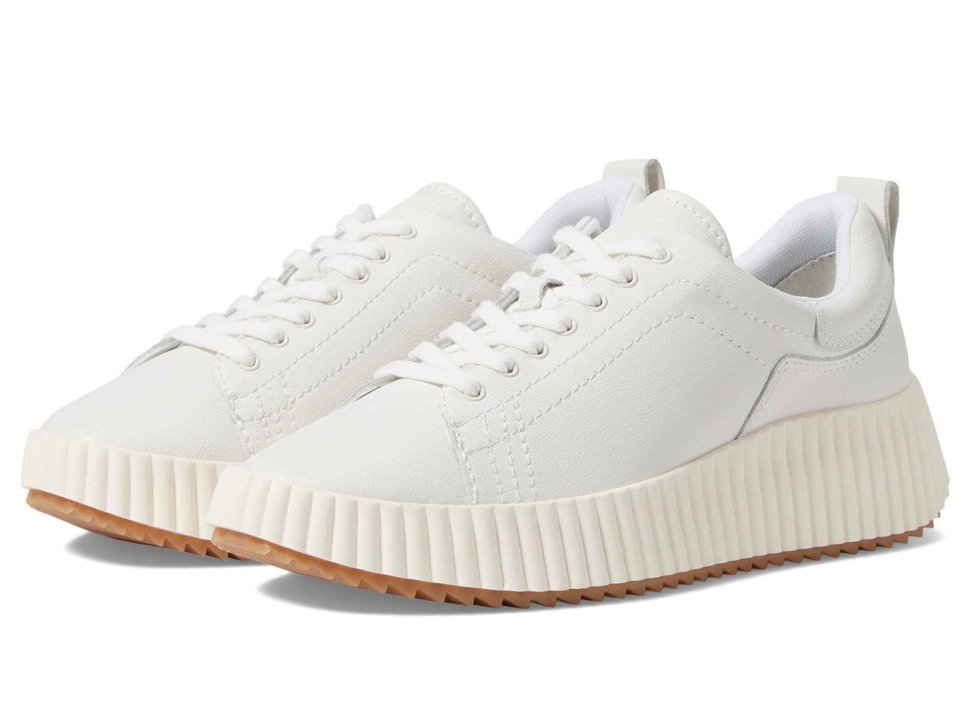 Dolce Vita Women's Devote Sneaker, White Leather, 8.5