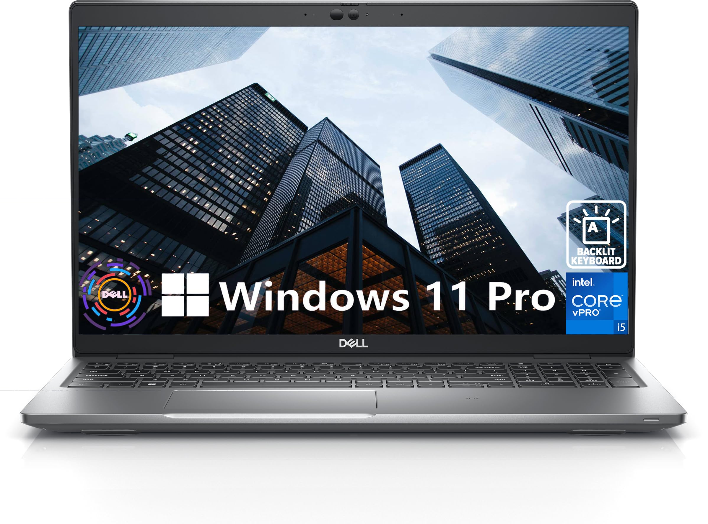 Dell Latitude 15.6 Inch Business Laptop, Intel Core i5-1245U vPro, 32GB RAM, 1TB SSD, Windows 11 Pro, Backlit Keyboard, HDMI, SD Card Reader, Silver