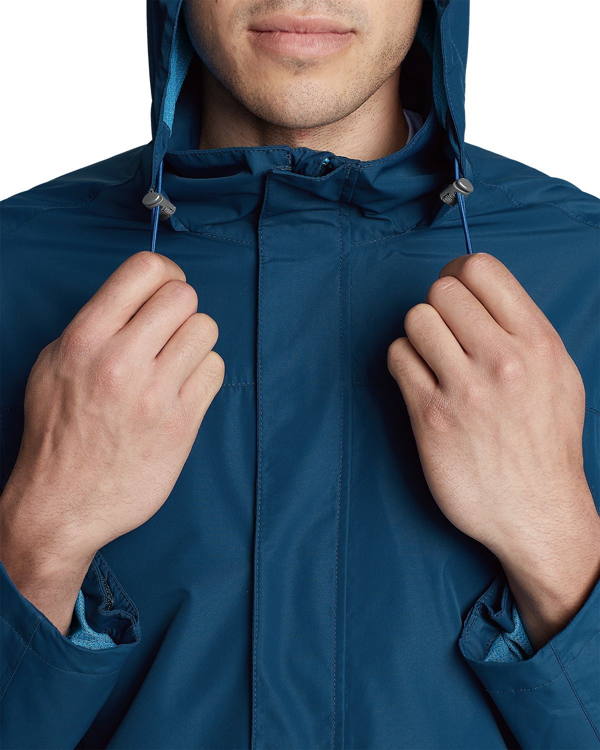 Eddie Bauer Men's Rainfoil Packable Jacket, Waterproof, Dark Smoke, Medium