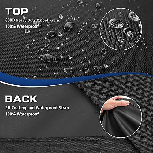 Jorohiker Generator Cover Waterproof 32 x 24 x 24 inch, Heavy Duty Thicken 600D Polyester Universal Generator Cover for Portable Generators 5000-10000 Watt, Black