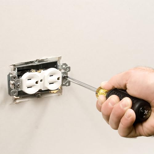 Klein Tools 85442 Screwdriver 2-Piece Set, 1/4 Keystone and #2 Phillips, Cushion Grip, Round and Square Shank, Heat Treated, Meets or Exceeds ASME/ANSI