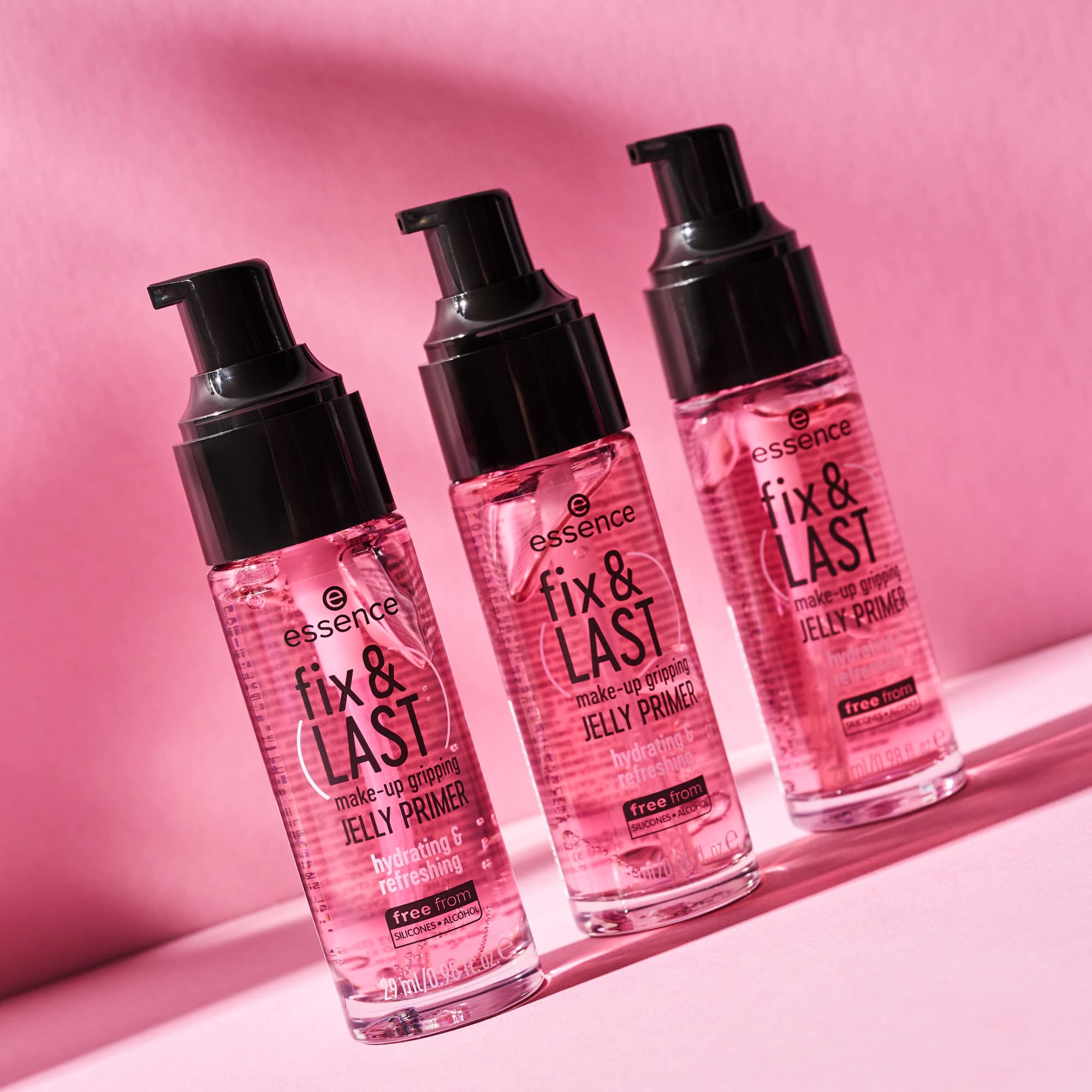 essence | Fix & LAST Make Up Gripping Jelly Primer | Hydrating & Smoothing Foundation Primer for Long Lasting Make Up | Vegan & Cruelty Free | Made Without Parabens, & Microplastic Particles