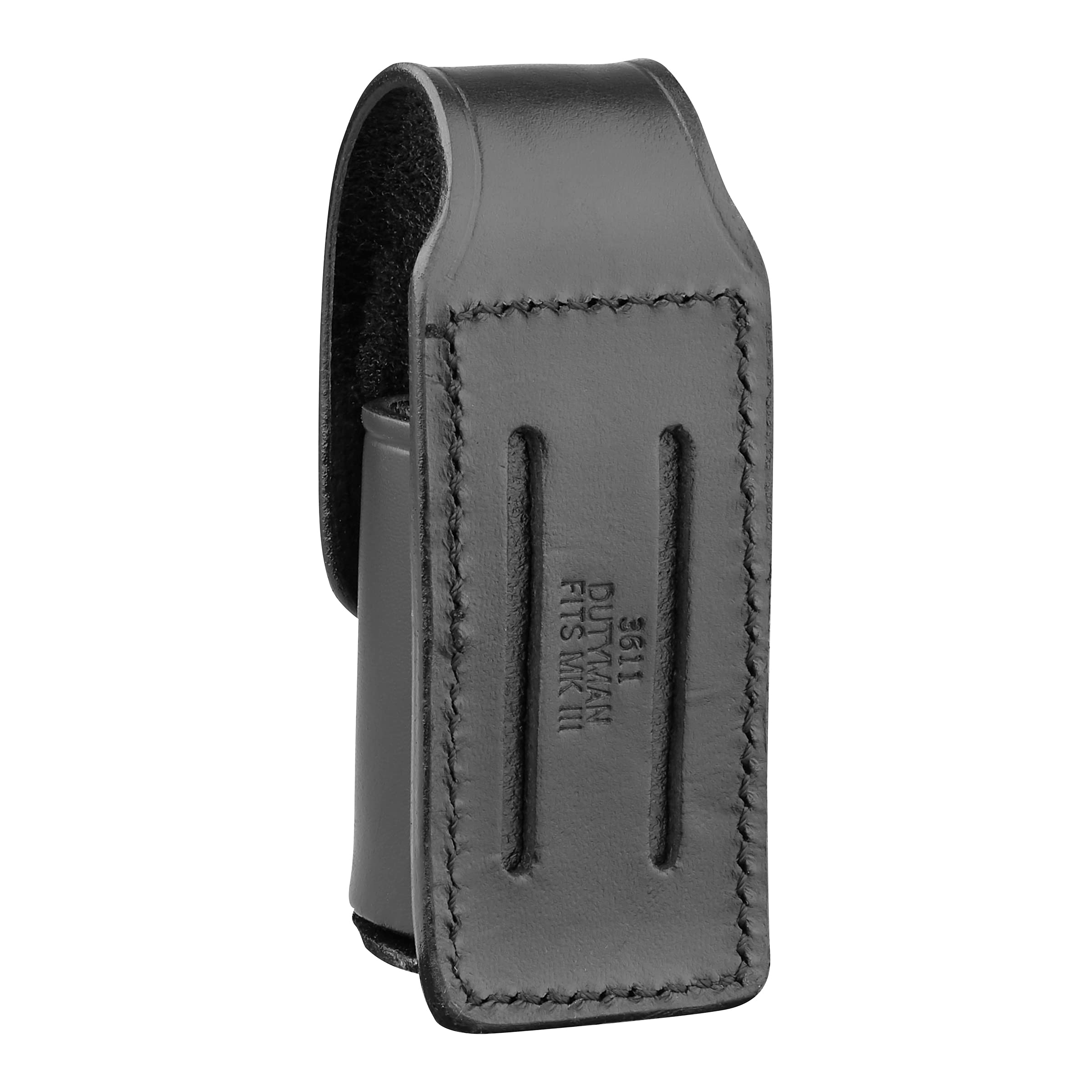 Dutyman 3611V Classic Leather 2oz OC Pepper Spray Holster Pouch w/Hook n Loop Closure
