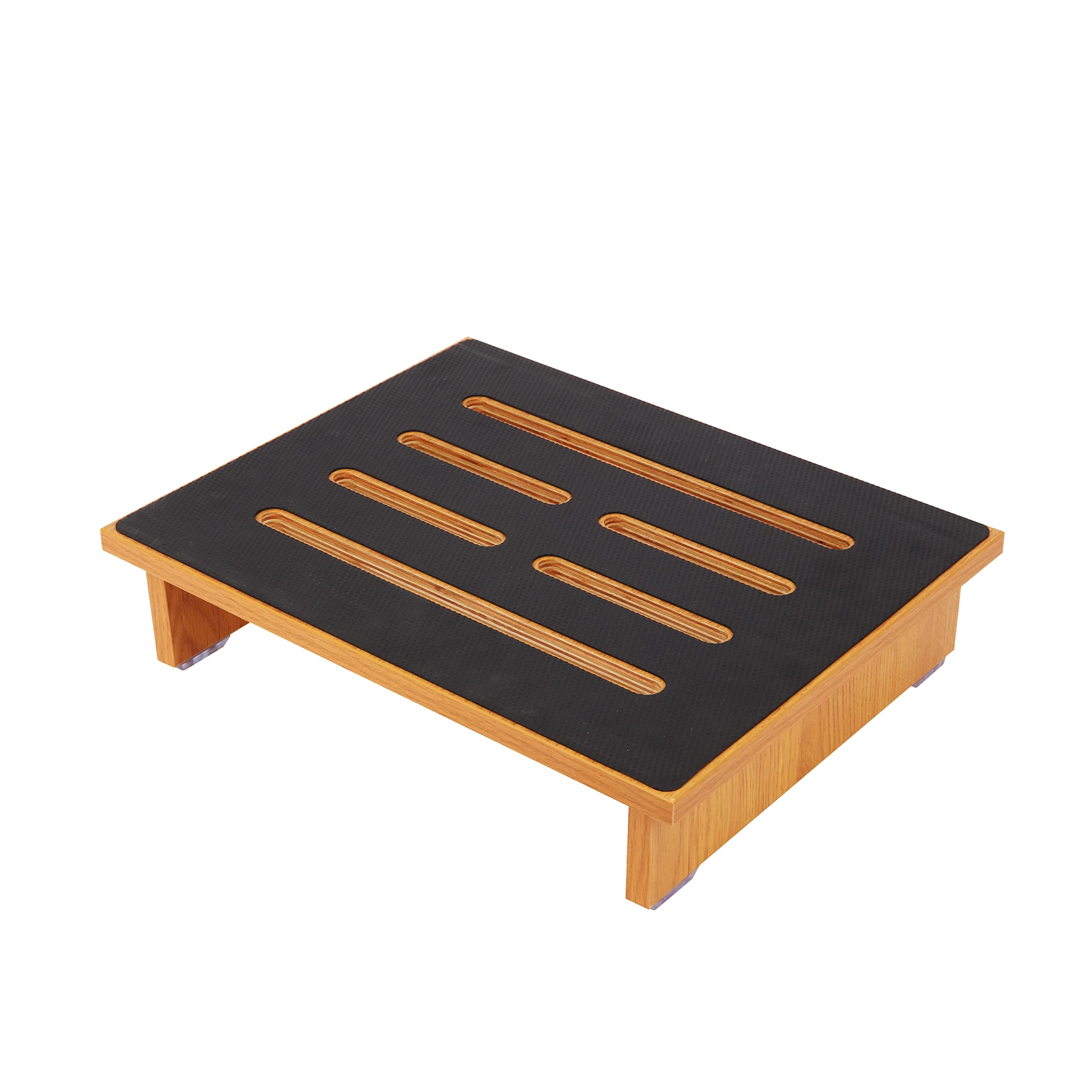 Goductyle One Step Stools for Adults with Non-Slip Rubber Stepping Surface, Indoor/Outdoor Wooden Step Stools for Seniors, 450Ib Carrying Capacity, Suitable for Kitchen, Bathroom, Bedside Support
